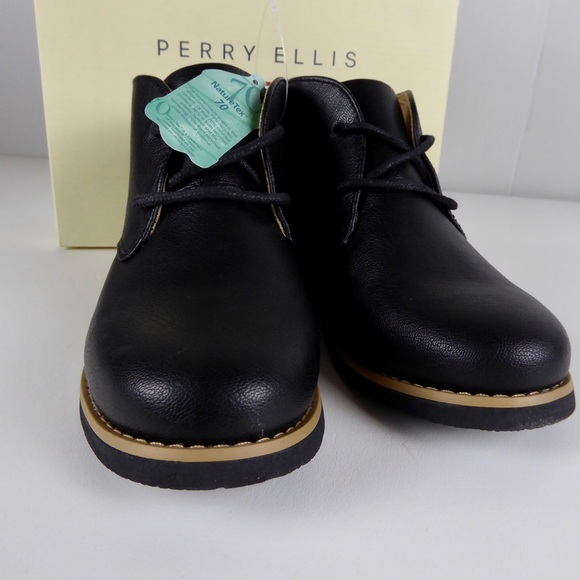 Perry Ellis | Shoes | Perry Ellis Faux Vegan Leather Chukka Boots Nib ...